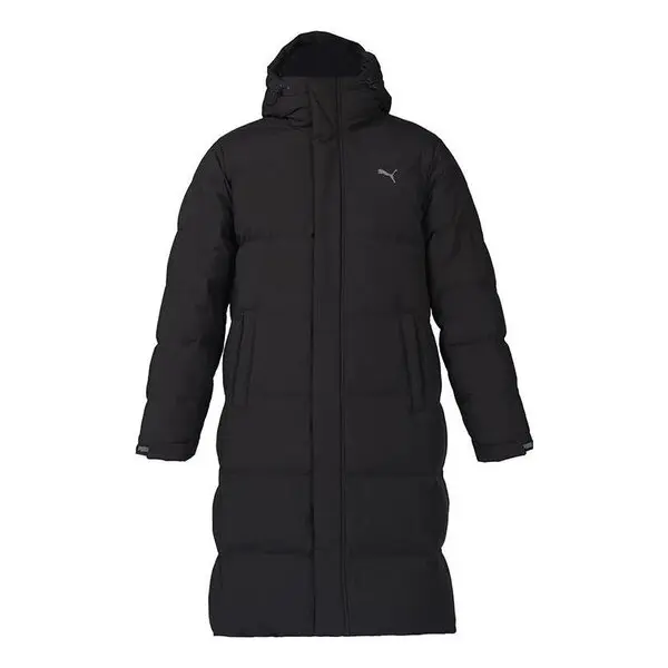 PUMA Long Down Jacket - Black/grey