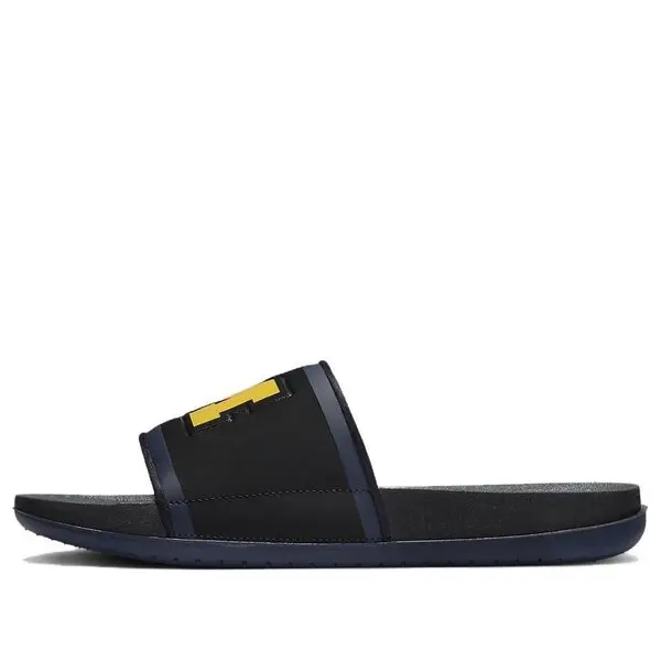 Nike Offcourt Slide 'michigan - Black/college Navy/amarillo