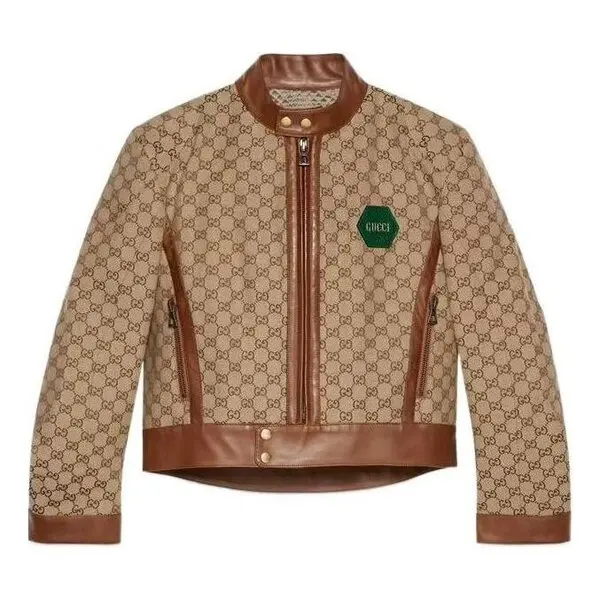 Gucci Gg Canvas Jacket - Tan