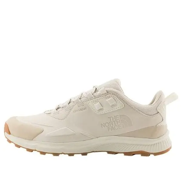 The North Face Cragstone Leather Waterproof Hiking Shoes - Beige/white