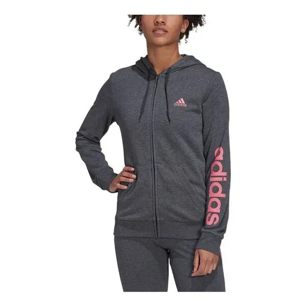 Adidas Essentials Logo Full-zip Hoodie