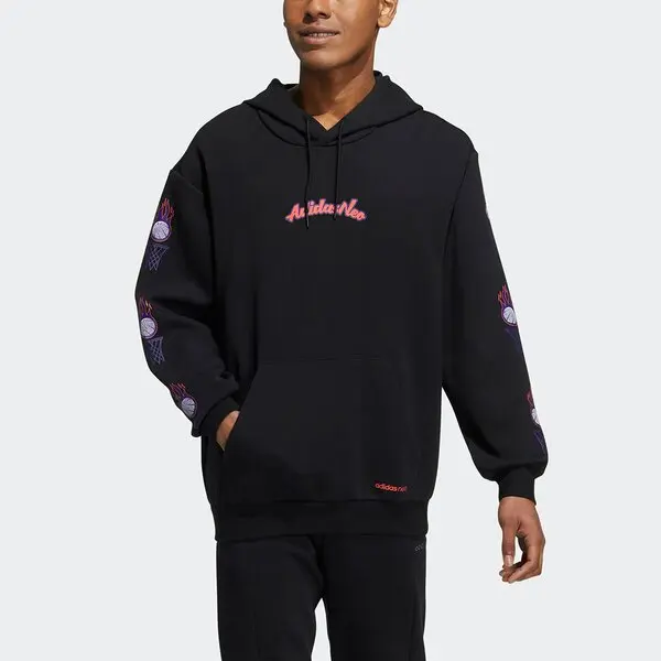 Adidas Neo Basketball Print Sports Pullover
