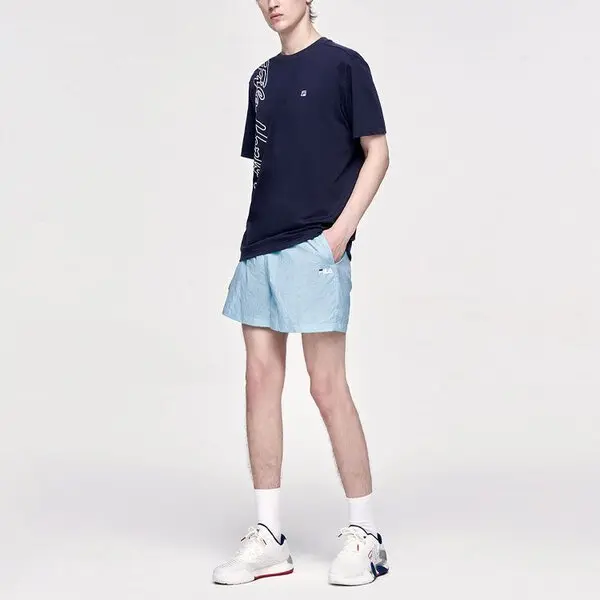 FILA Alphabet Printing Knit Short Sleeve