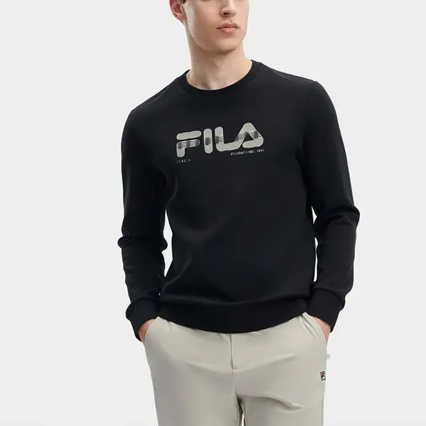 FILA Core Design Museum Denmark White Line Pullover Sweater