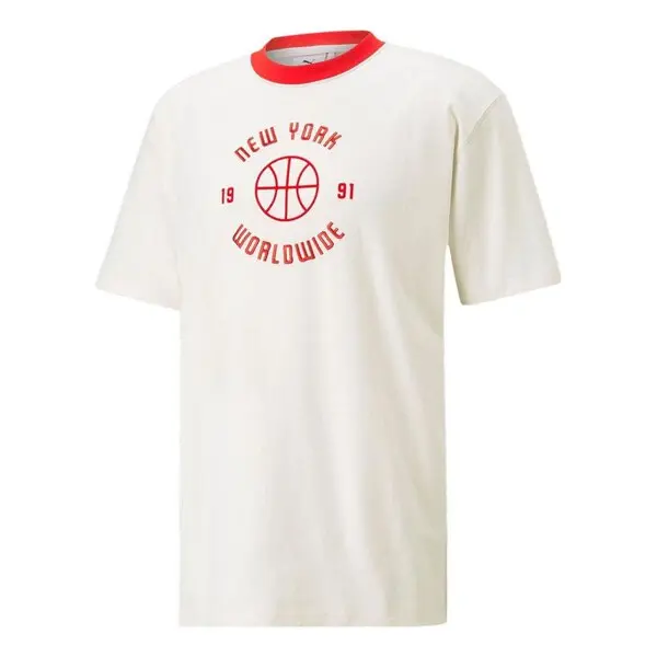 PUMA X Rhuigi Graphic T-shirt 'white Red - White/red