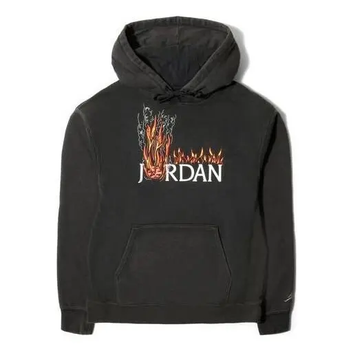 JORDAN X Cactus Jack Travis Scott Mj Fleece Hoodie - Black