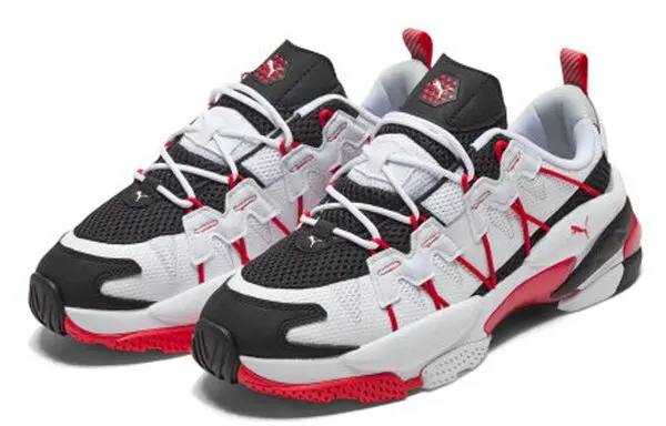 PUMA Lqdcell Omega Athletic Sneakers - Black/white/red