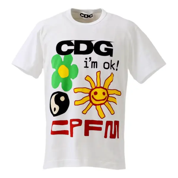 Comme Des Garçons X Cactus Plant Flea Market I'm Okay T-shirt - White