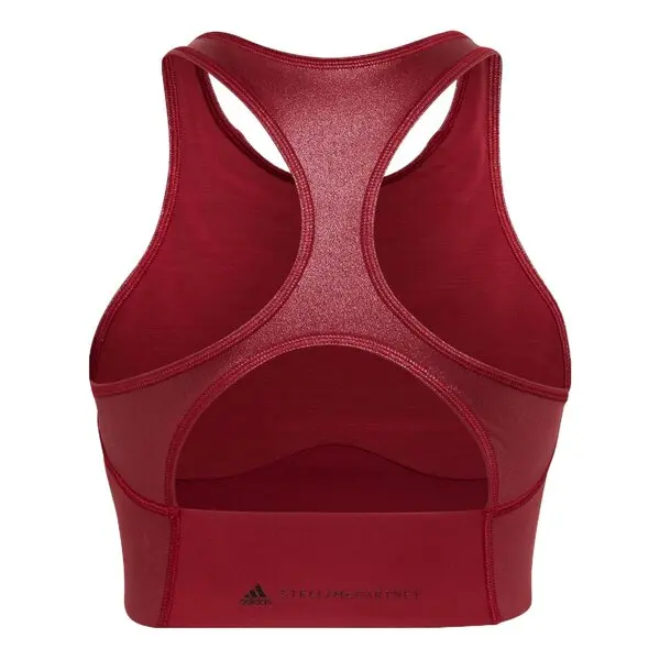 Adidas By Stella Mccartney Shiny Training Crop Top