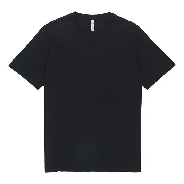 Adidas Originals Solid Color Round Neck Short Sleeve Black T-shirt - Default Color