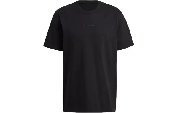 Adidas Originals Solid Color Round Neck Short Sleeve Black T-shirt - Default Color