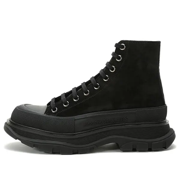 Alexander McQueen Tread Slick High Top Boots - Black