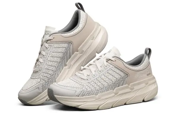 Sketchers Max Cushioning Premier Athletic Sneakers - Creamwhitegray