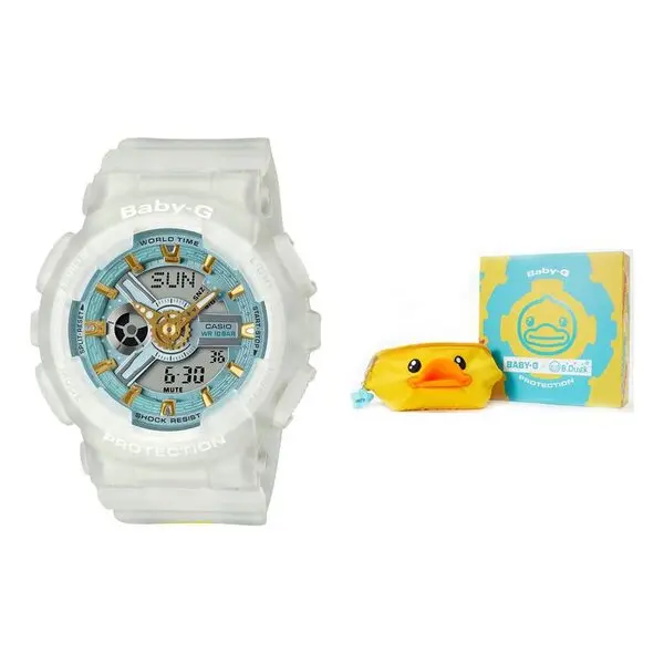 Casio Baby-g Watch With Belt Bag - White