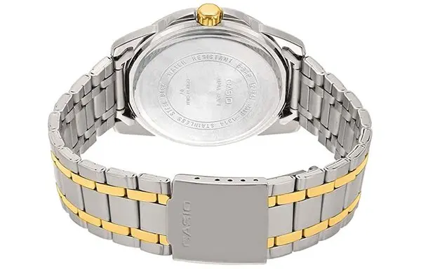 Casio Analog Two-tone Stainless Steel Watch - Silver/gold/black