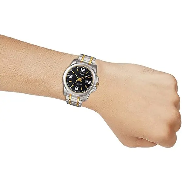 Casio Analog Two-tone Stainless Steel Watch - Silver/gold/black