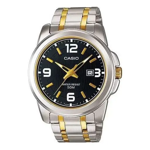 Casio Analog Two-tone Stainless Steel Watch - Silver/gold/black