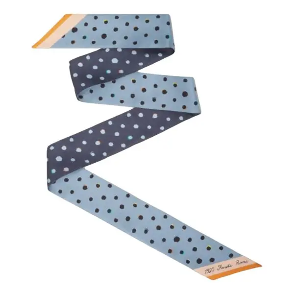 Fendi Ss26 Wrappy Silk Scarf - Light Blue