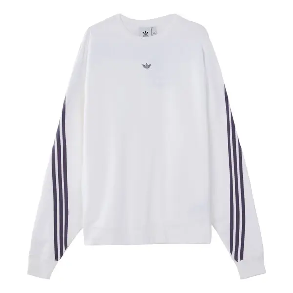 Adidas Originals Side Stripe Loose Pullover - White