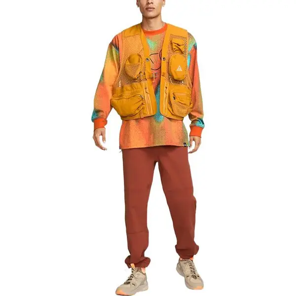 Nike Allover Print Long-sleeve Tee 'tour Yellow