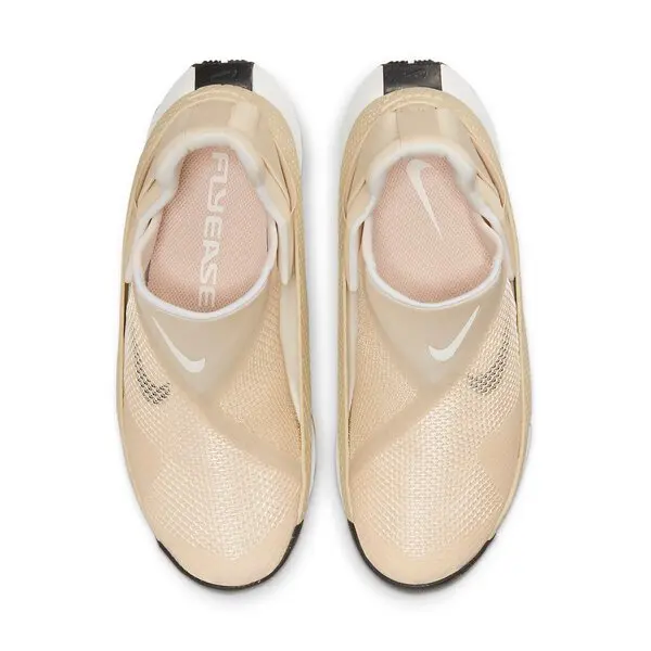 Nike Go Flyease Casual Low Top Sneakers - Creamyellow