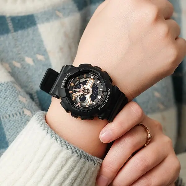 Casio Baby-g Ba-110rg-1a Shock Resistant Watch - Black