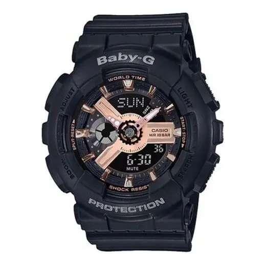 Casio Baby-g Ba-110rg-1a Shock Resistant Watch - Black