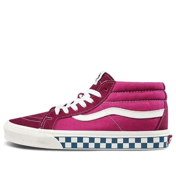 VANS Sk8-mid Reissue 'checker Sidewall' Sneakers - Red
