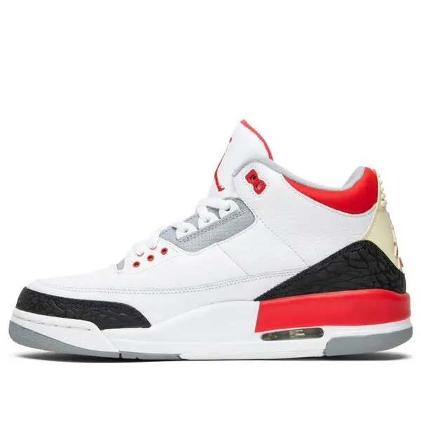 JORDAN Air 3 Retro "fire Red" 2007 - White