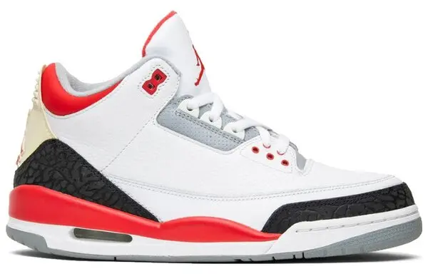JORDAN Air 3 Retro "fire Red" 2007 - White