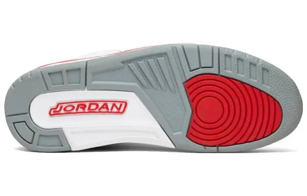 JORDAN Air 3 Retro "fire Red" 2007 - White