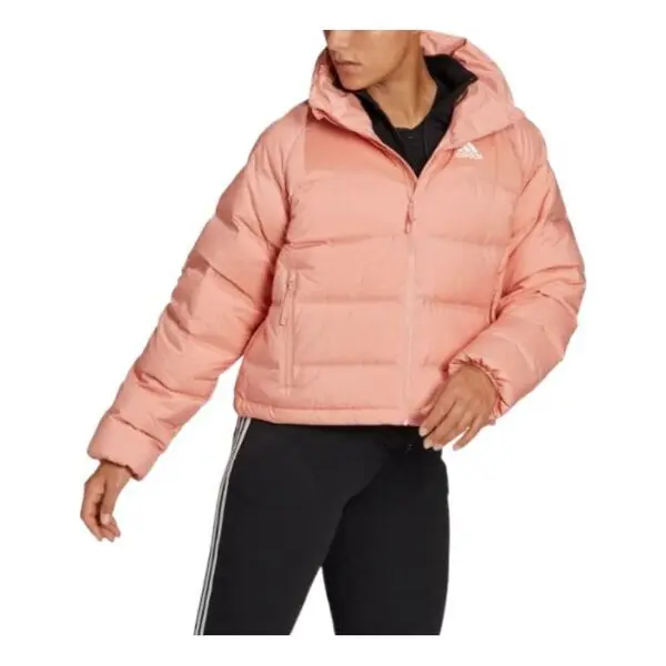 Adidas Helionic Relaxed Fit Down Jacket - Pink