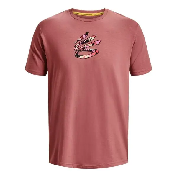 Under Armour Curry Comic Fill Short Sleeve T-shirt 'red Fusion