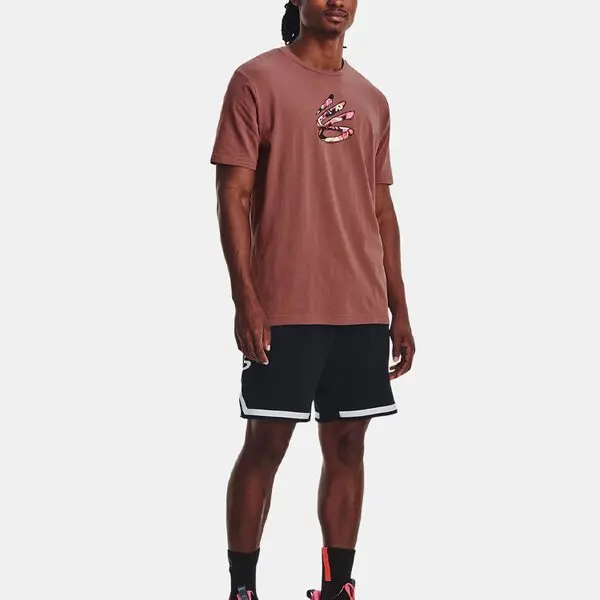 Under Armour Curry Comic Fill Short Sleeve T-shirt 'red Fusion