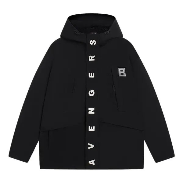 LI-NING X Marvel Graphic Windbreaker - Black/white