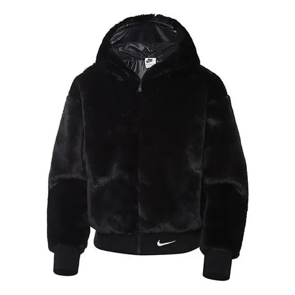 Nike Essentials Faux Fur Zip-up Jacket