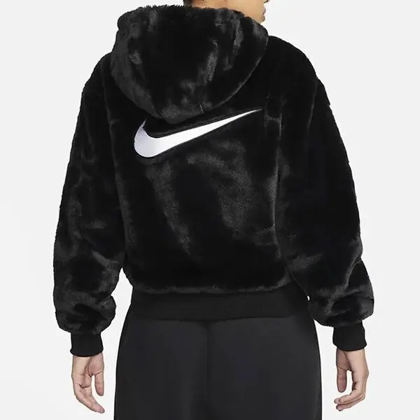 Nike Essentials Faux Fur Zip-up Jacket