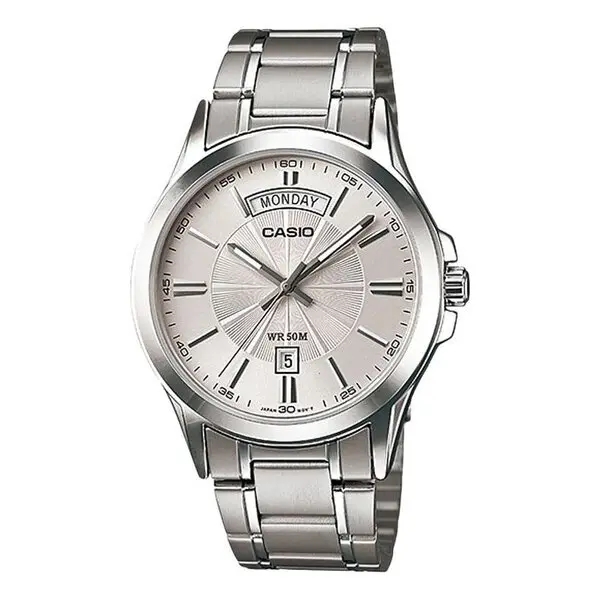 Casio Stainless Steel Quartz Watch - White