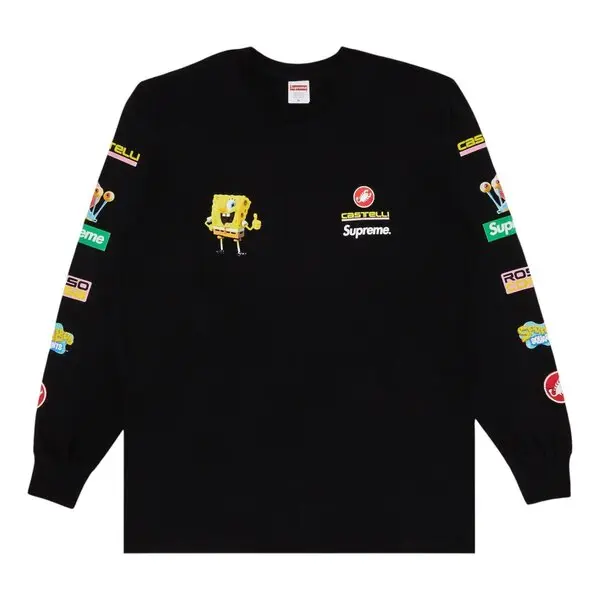 Supreme X Spongebob Squarepants X Castelli Racing Long-sleeve T-shirt