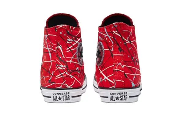 CONVERSE Chuck Taylor All Star Archive Paint Splatter High Top Sneakers - Red