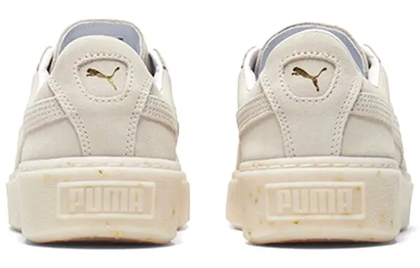 PUMA Suede Platform Sneakers - Creamwhitegold