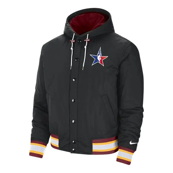Nike Solid Color Hooded Jacket Black - Default Color
