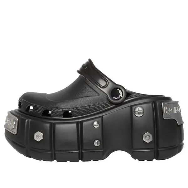Balenciaga Hardcrocs Platform Slide - Black