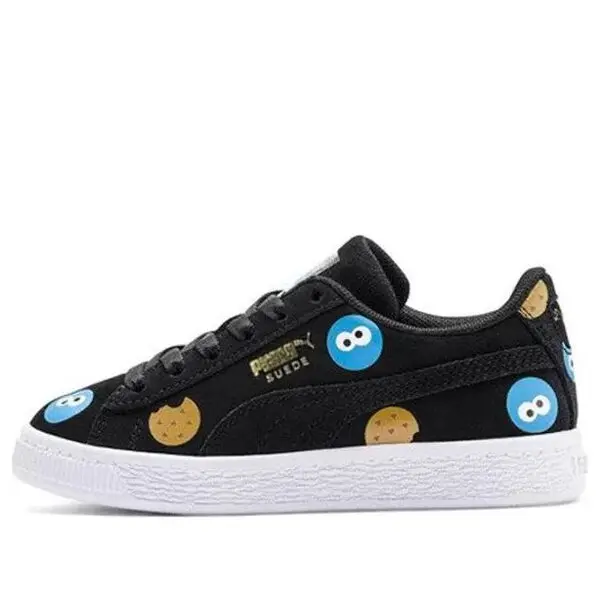PUMA Sesame Street 50 Suede Badge Ps Low Top Sneakers - Black