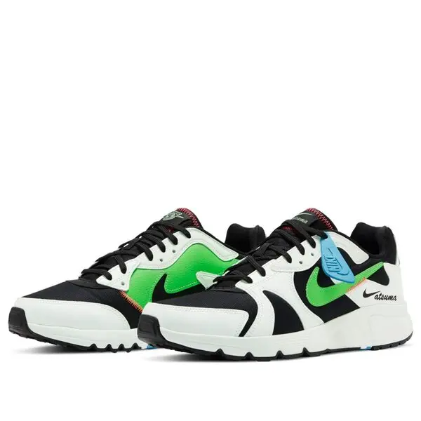 Nike Atsuma "white Green Strike" Low Top Sneakers - White/black/green