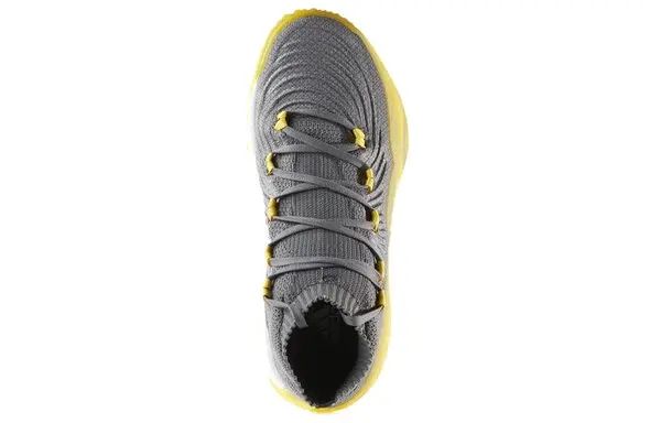Adidas Crazy Explosive 2017 Primeknit High Top Sneakers - Grey/yellow