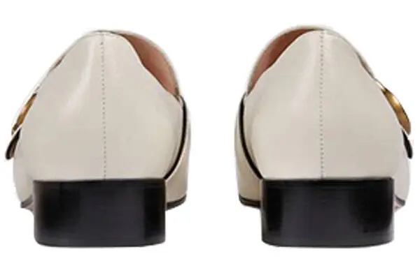 Gucci Double G Leather Loafers - White