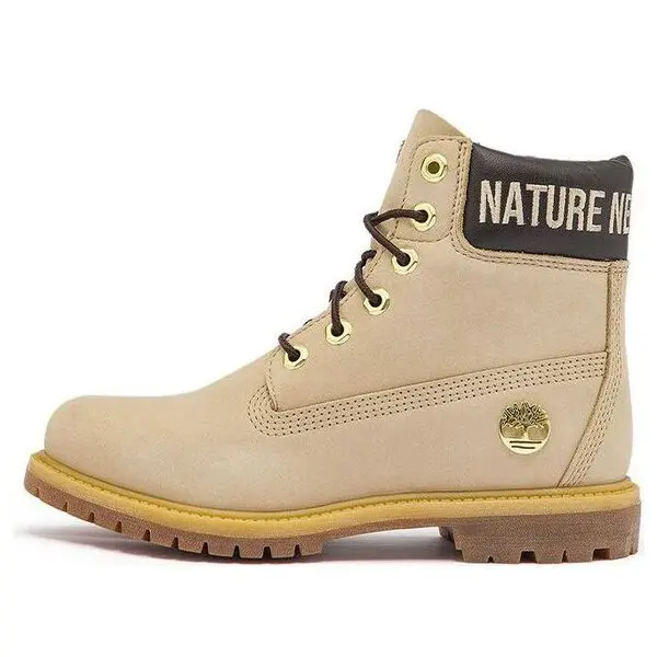 Timberland Inch Premium Lace Up Boots - Beige/black/gold