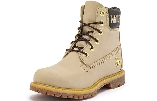 Timberland Inch Premium Lace Up Boots - Beige/black/gold