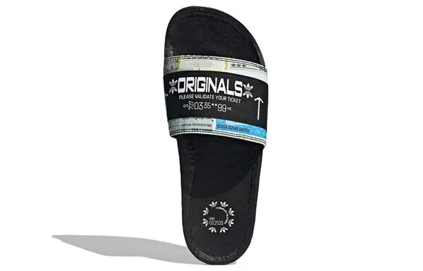 Adidas Originals Adilette Slide Sandals - Black/white